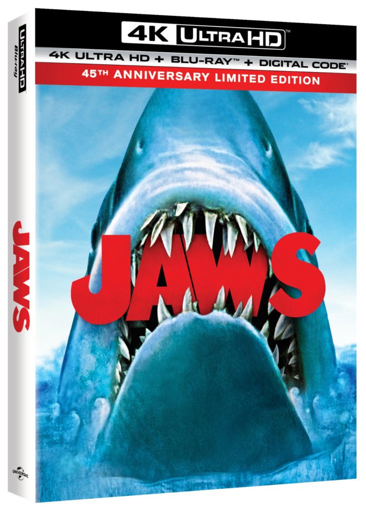 JAWS 45th Anniversary Limited Edition 4K Ultra HD Combo Pack to be ...