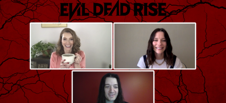 EVIL DEAD RISE Video Interview with Co-Stars Lily Sullivan & Alyssa ...